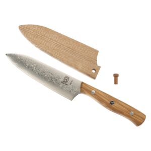 proposed value: mercer culinary premium grade super steel, 5-inch bar knife, spalted maple handle/saya cover