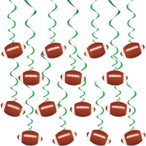 gersoniel 15 sets football party decorations football hanging swirls 2024 football birthday decorations sports theme party supplies indoor outdoor decor