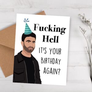 balor it's your birthday again? funny birthday card card for her card for him gift popular birthday card 30th birthday card 4.25 x 5.5 folded cardstock greeting card