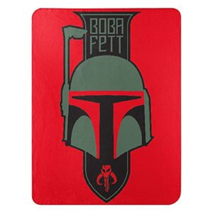 northwest the company star wars boba fett classic elevation fleece throw 46x60