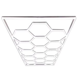 goslarlit led garage hexagon light,15 hexagon garage ceiling led lights for gym/workshop with rectangle frame, ip54 2 year warranty ac 100-240v(15.88 fts