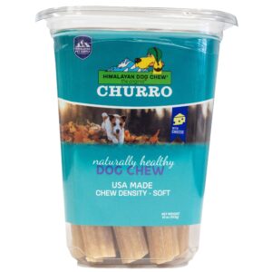 himalayan pet supply churro himalayan cheese treats | cheese churro | lactose free - gluten free - grain free | usa made | for all breeds | 16 x 6 inch churros | real himalayan cheese