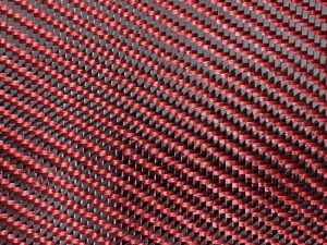 red carbon fiber color hybrid cloth (3k, 5.7oz)