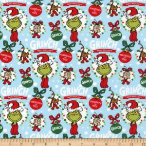 robert kaufman kaufman how the grinch stole christmas ornaments fabric, holiday yard