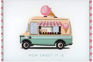 pictura ice cream truck : how sweet it is die cut birthday card