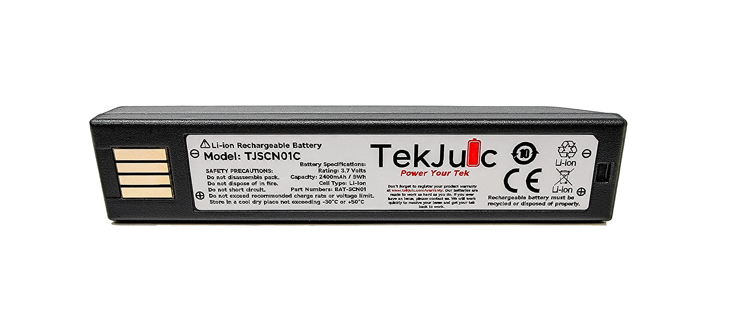 TekJuic Replacement Battery Compatible with Honeywell Models Voyager 1202 and 1452, Xenon 1902, Granit 1911i, 1981i Handheld Imager Scanner BAT-SCN01