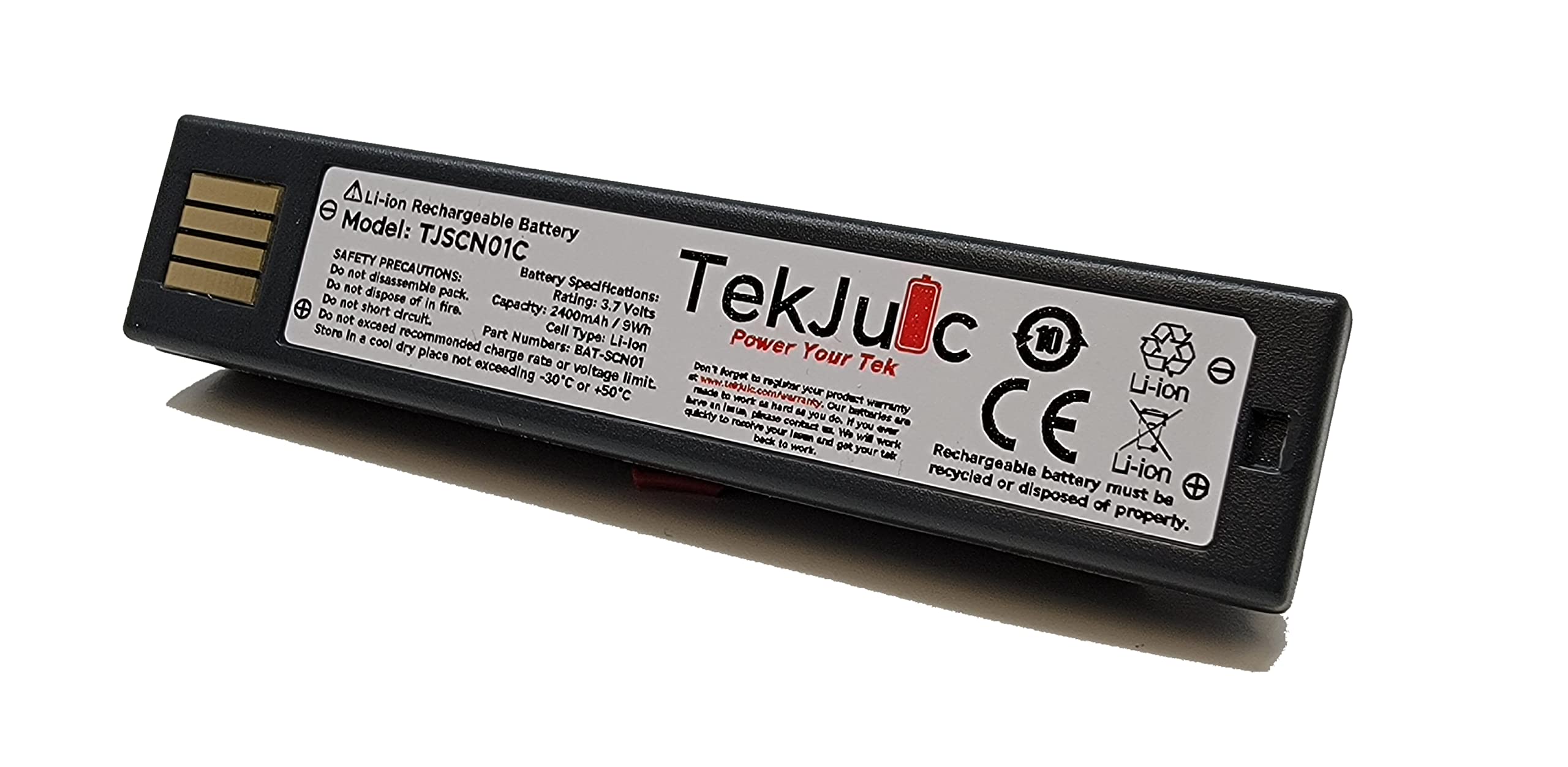 TekJuic Replacement Battery Compatible with Honeywell Models Voyager 1202 and 1452, Xenon 1902, Granit 1911i, 1981i Handheld Imager Scanner BAT-SCN01