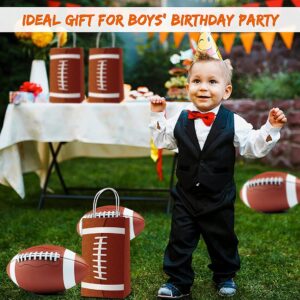 Weesdsio 24 Pack Football Candy Favor Bags, Football Gift Bags Football Paper Bags Great for Kids Football Treat Bags Theme Birthday Party Football Goodie Bags Sports Party Decoration