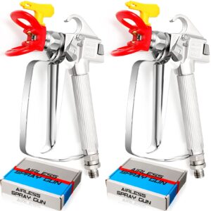 sg02 airless paint spray gun high pressure 3600psi 517 tip swivel joint for pump sprayer parts accessories(2 sets)