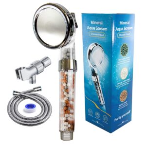 trineverse | mineral aqua stream - filtered shower head - mineral shower head - shower head filter - stream purifier for kids, pets and adults - take care of your skin - purify yourself!…