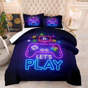 ninenine twin bedding sets for boys,gaming comforter sets for boys,twin bed sets for boys,gamer bedding sets for boys,boys twin bedding sets with 1 comforter 1pillowcase