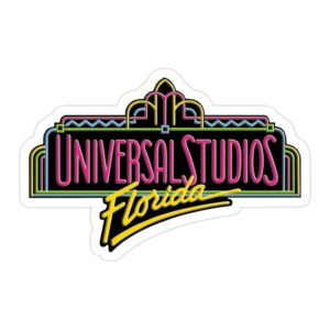 (3 pcs/pack) stickers vintage universal studios florida 3x4 inch vinyl waterproof decals for wall laptop bike car bumper helmet water bottle