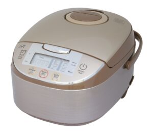 spt rc-1808: 10 cups multi-functional rice cooker gold