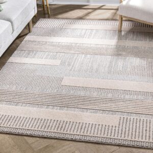 Well Woven Brer Beige Abstract Geometric Tribal Area Rug 3x5 (3'11" x 5'3")