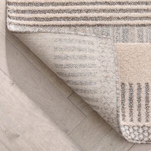 Well Woven Brer Beige Abstract Geometric Tribal Area Rug 3x5 (3'11" x 5'3")