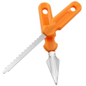 bllndx pumpkin carving tool double-sided saw knife and nicking tool halloween xmas diy sculpting craft kit