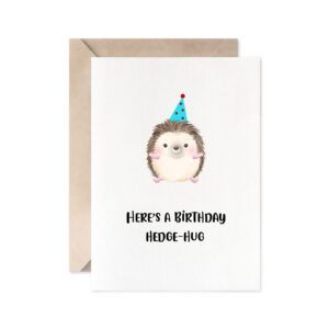 magjuche hedgehog birthday card, funny birthday cards, cute greeting card