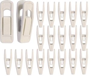 mateda velvet hangers clips strong finger clips perfect for thin velvet hangers (beige, 20)