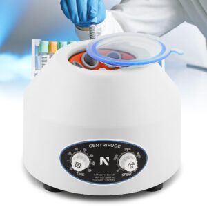 newtry mini centrifuge machine, 10mlx6 lab desktop centrifuges, electric centrifuge, 300-4000r/min, 0-60hours (110v us plug)