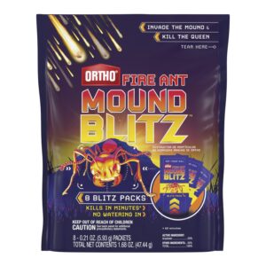 ortho fire ant mound blitz - fire ant killer (8 pre-measured packs per bag)