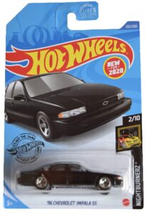 hot wheels '96 chevrolet impala ss, [black] 232/250 nightburnerz 2/10