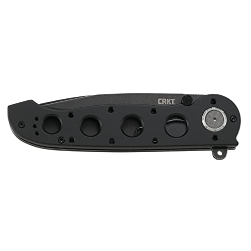 CRKT M16-04DB Folding Pocket Knife: Assisted Opening EDC, Deadbolt Lock, Reversible Pocket Clip Stonewash Blade, Aluminum Handle