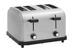 kratos 29m-011 four-slice commercial electric pop-up toaster with wide 1.5" slots, stainless steel toaster, 120v, 1800 watts