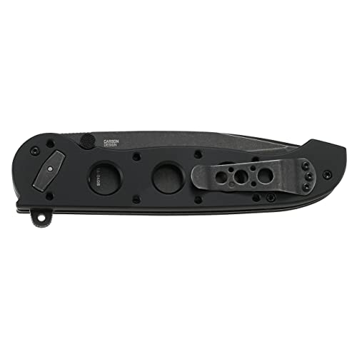 CRKT M16-04DB Folding Pocket Knife: Assisted Opening EDC, Deadbolt Lock, Reversible Pocket Clip Stonewash Blade, Aluminum Handle