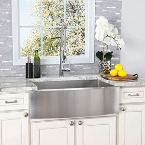 vintage tub & bath stainless steel 30 inch single bowl apron front farmhouse kitchen sink