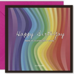 cult kitty - pour homo - lgbtq greeting card - gay birthday card - gay man birthday - lesbian birthday card - gay friend card - pride birthday card - non-binary coming out - lgbt woman birthday