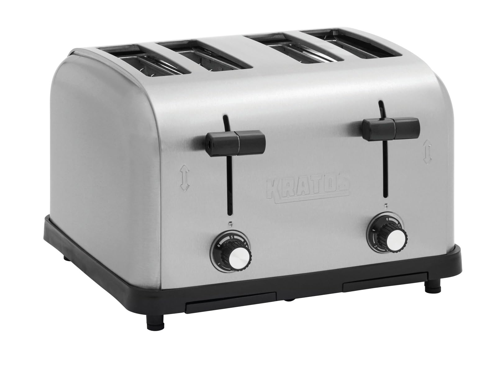 Kratos 29M-011 Four-Slice Commercial Electric Pop-Up Toaster with Wide 1.5" Slots, Stainless Steel Toaster, 120V, 1800 Watts