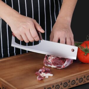 STUPIDCOW Kitchen Knife, 9 Inch Chef Knife, Sharp Cooking Knife in German High Carbon Stainless Steel with Ergonomic Handle