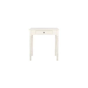 safavieh home collection arina distressed white 1-drawer computer table office desk