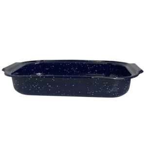 imusa traditional blue speckled roaster/baking pan 12" x 7.8”