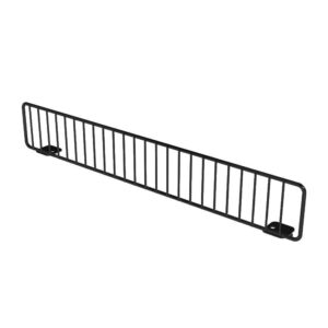 wire shelf divider for 19"d lozier gondola wire shelving, black 3"h