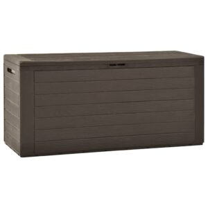 polypropylene garden storage box with storage space patio toolbox cushion blanket pillow box terrace storage trunk for indoor or outdoor 45.7" x 17.3" x 21.7"