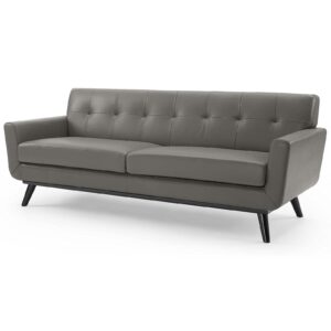 sofa, leather, grey gray, modern contemporary urban, living lounge room hotel lobby hospitality