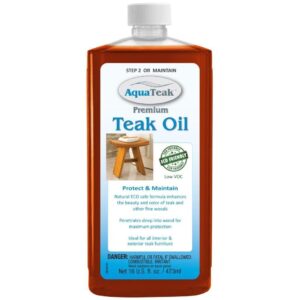 AquaTeak Care Kit: Premium Teak Oil & Teak Cleaner & Brightener