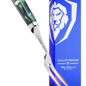 DALSTRONG Meat Fork - 7.7 inch - Valhalla Series - 9CR18MOV High Carbon Steel BBQ - Professional Barbecue Carving Fork Gift - Celestial Resin & Wood Handle - Kitchen Utensils - Two Pronged Fork