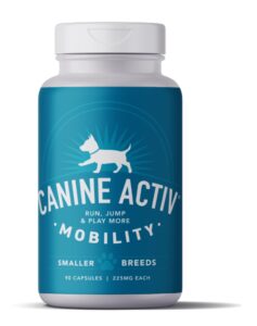 canine activ dog joint pain relief activity-induced capsules, dog joint supplement small breed, hip and joint supplement for dogs, dog joint pills for fast relief from activity-induced pain - 90 ct