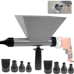 Electric Mortar Grout Gun Portable Pointing Grouting Caulking Sprayer with 8 Nozzles (Without Electric Drill)