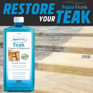 AquaTeak Care Kit: Premium Teak Oil & Teak Cleaner & Brightener