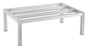 cenpro commercial nsf aluminum dunnage rack - 1,500 lb. weight capacity - 30"x24"x12" (28w-138)