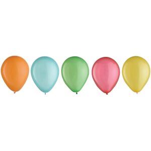 latex balloon assortment - 5" (25 pc) - delightful party essentials for weddings, birthdays & special events, sherbert