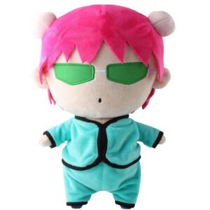 rabbtoy giant anime saiki k plush - saiki kusuo plushie doll 11inches - the disastrous life of saiki k stuffed plush pillow toy