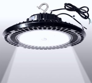 ostek 240w ufo led high bay light, 38400lm 5000k 0-10v dimmable, commercial bay lighting for garage workshop warehouse (950w mh/hps equiv.) 100-277v, etl dlc listed