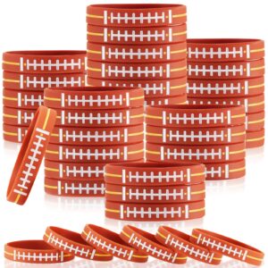 zhanmai football silicone wristbands party favors football stretch sport themed supplies(36 pieces)