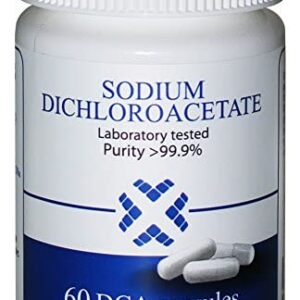 DCA - Sodium Dichloroacetate 500mg, 60 Capsules, Purity >99.9%, Made in Europe, by DCA-LAB, Certificate of Analysis Included, Tested in a Certified Laboratory, Buy Directly from Manufacturer