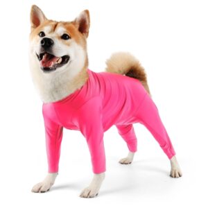 due felice dog onesie for surgery dog shedding suit surgical recovery bodysuit for female male dog after surgery wear anxiety calming shirt