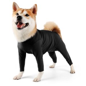 dog surgery suit female spay dog onesie for surgery female recovery suit for dogs surgical recovery suit male neuter dog anti shedding suit dog body suits after surgery black/medium